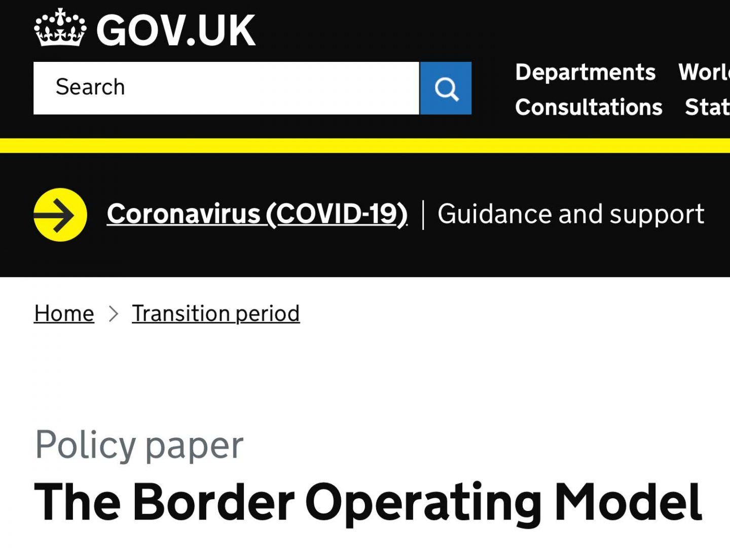 New Border Operating Model: Checklist for Business - Metro
